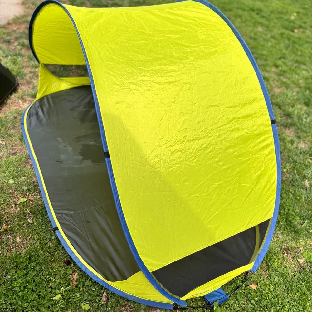 Crane | Other | Aldi Crane Pop Up Sun Shelter Neon Yellow Blue Beach ...